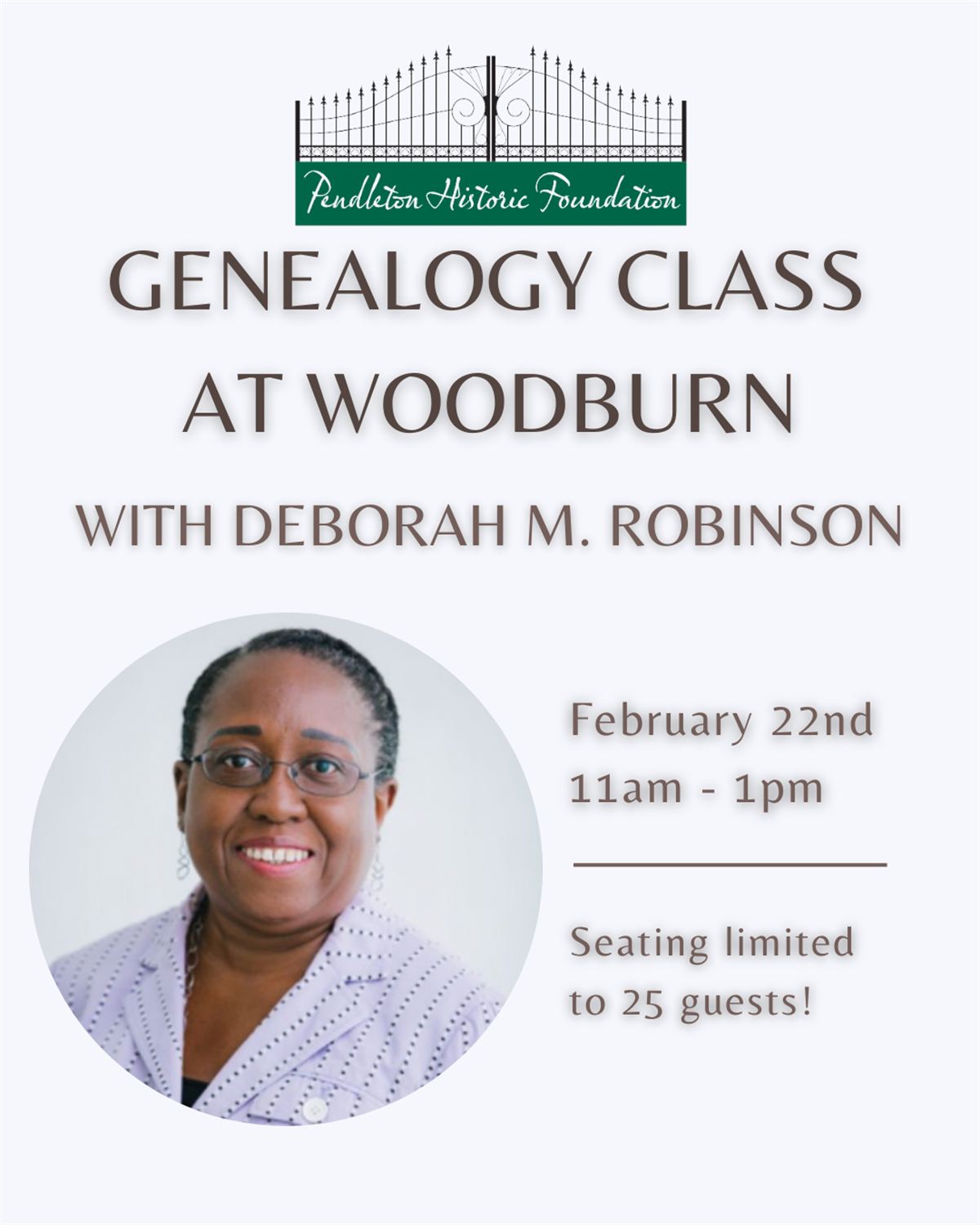 Genealogy Class - Town of Pendleton, SC